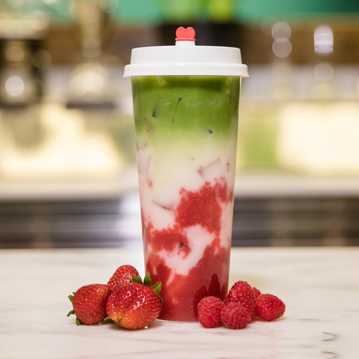 Matcha Berry w/ Milk (ICED ONLY) | The Green Teahouse